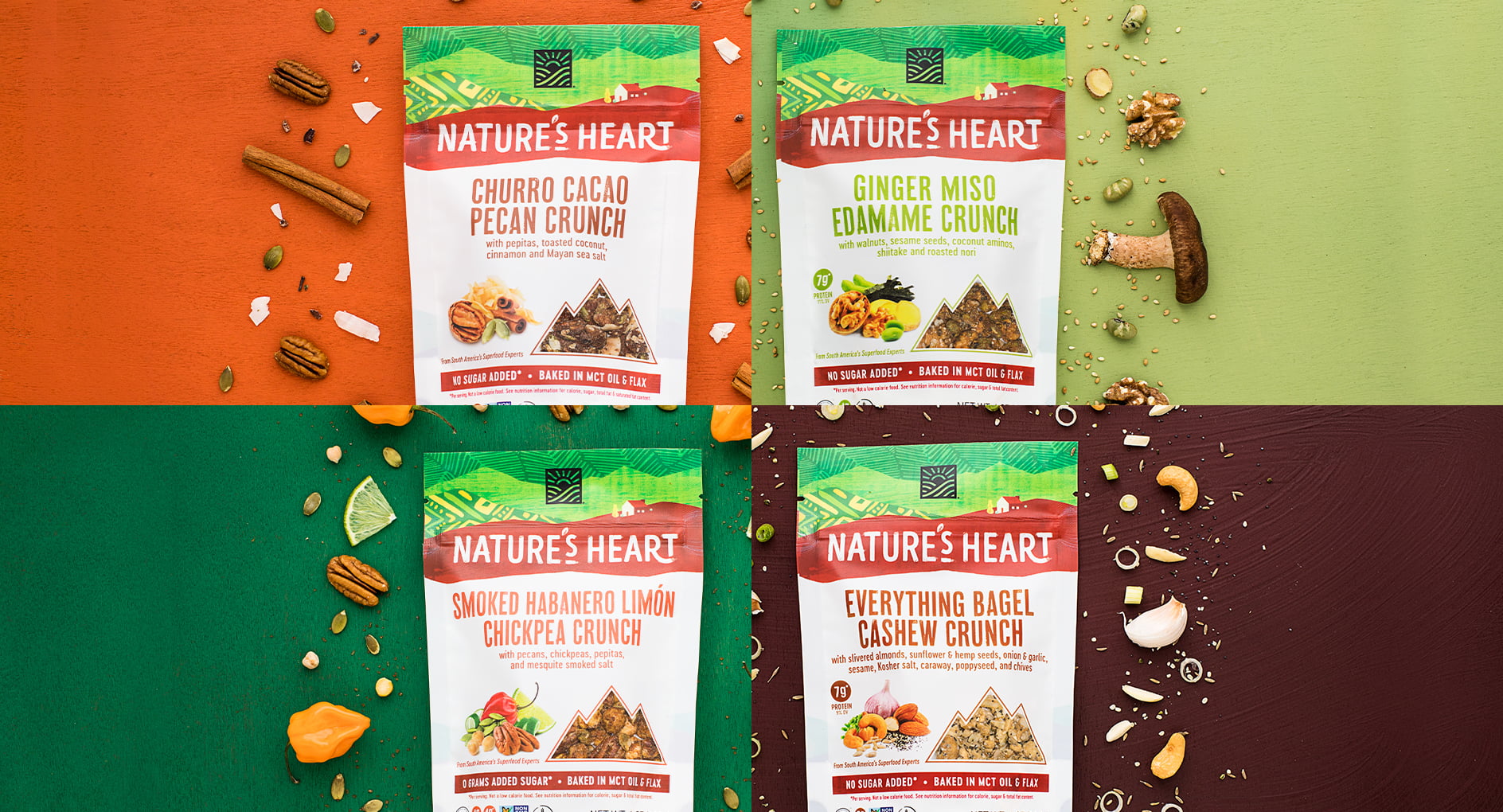 INTRODUCING NATURE'S HEART® CRUNCH - Nature's Heart – Simple Snacks ...